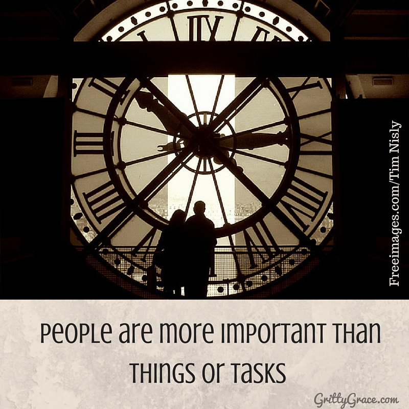 #2: PEOPLE ARE MORE IMPORTANT THAN THINGS OR TASKS...